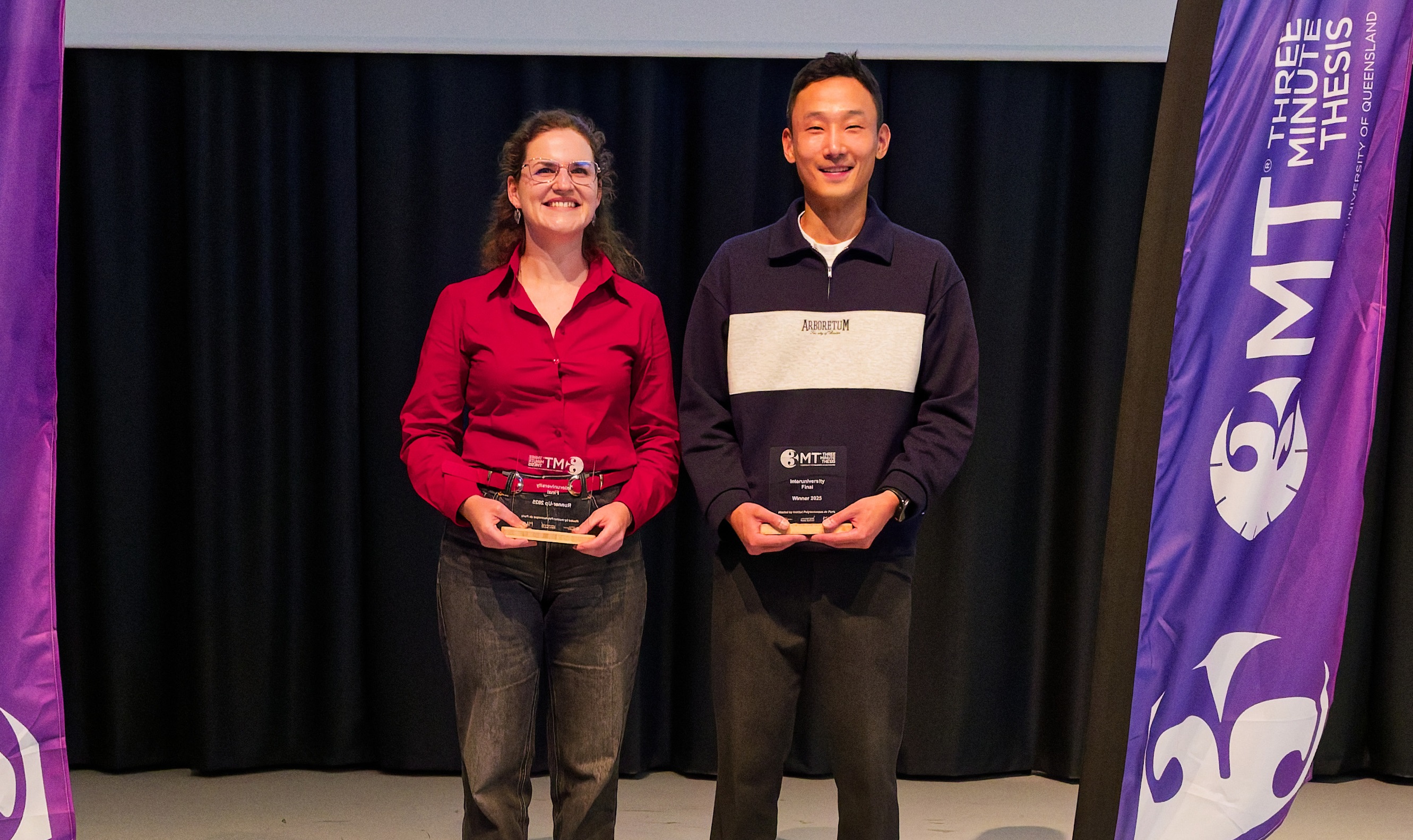 Sooyong Chae and Ana-Maria Bratu awarded at the Three Minutes Thesis ...